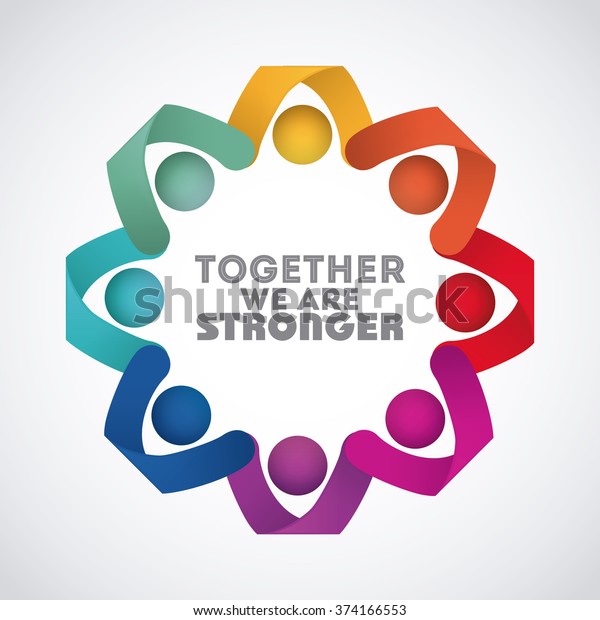 Together Concept Design Stock Vector (Royalty Free) 374166553 ...