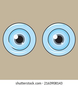 Toggle Eyes Cartoon Vector Quality Design Stock Vector (Royalty Free ...