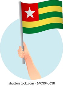 Togo Flag Hand Icon Stock Vector (Royalty Free) 1403040638 | Shutterstock