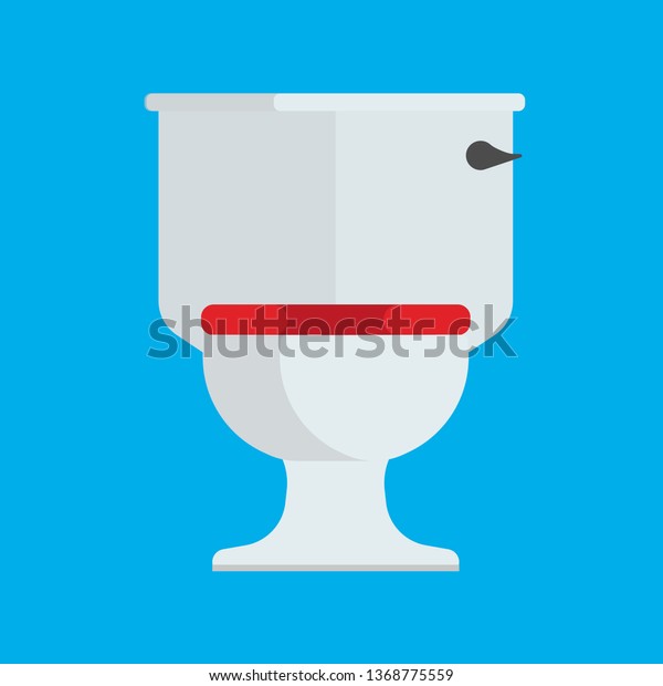 Toilet Front View Vector Icon Bathroom Stock Vector (Royalty Free ...
