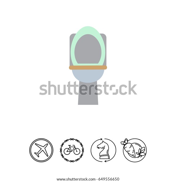 Toilet Pan Icon Stock Vector (Royalty Free) 649556650 | Shutterstock