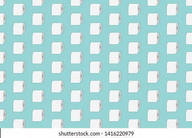 Toilet Paper Flat Vector Seamless Pattern Stock Vector (Royalty Free ...