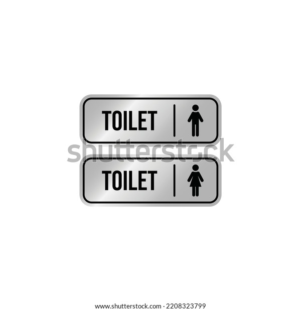 Toilet Sign Board Vector Graphics Stock Vector (Royalty Free ...