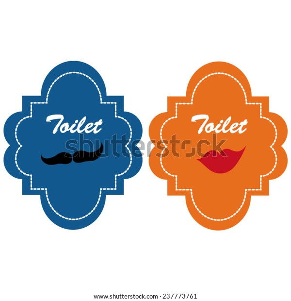 Toilet Signs Vector Stock Vector (Royalty Free) 237773761 | Shutterstock