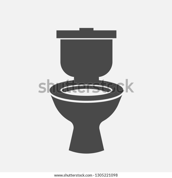 Toilet Vector Icon Pan Flashing Toilet Stock Vector (Royalty Free ...
