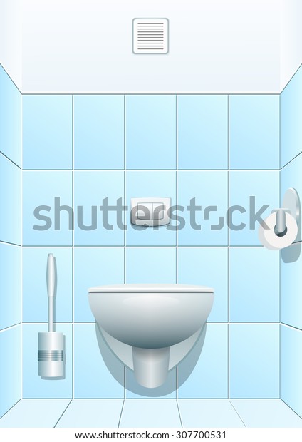 Toilet Vector Illustration Stock Vector (Royalty Free) 307700531 ...