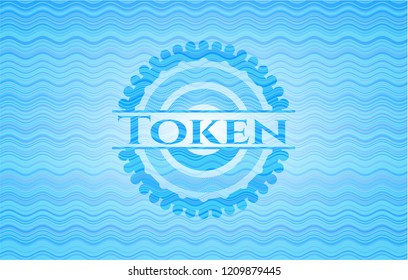 Token Water Badge Background Stock Vector (Royalty Free) 1209879445 ...