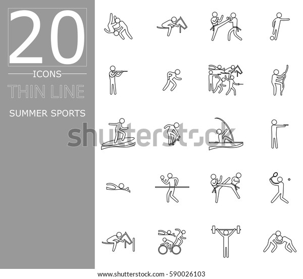 Tokyo 2021 Olympics Vector Set Summer Stock Vector (Royalty Free) 590026103