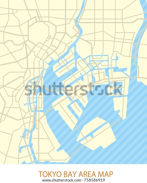 Tokyo bay area road map