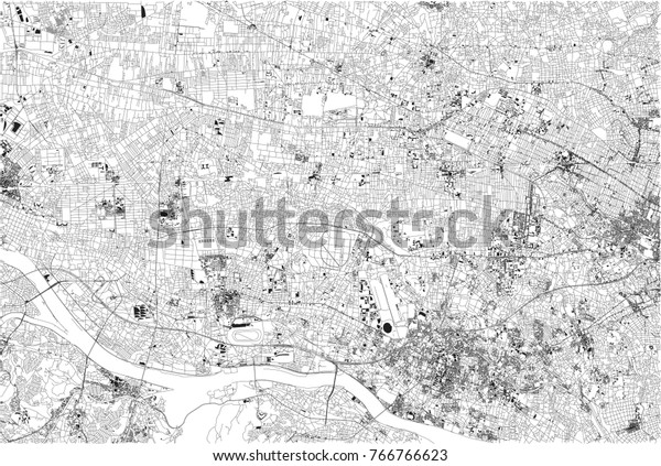 Tokyo Downtown Streets City Map Japan Stock Vector (Royalty Free ...