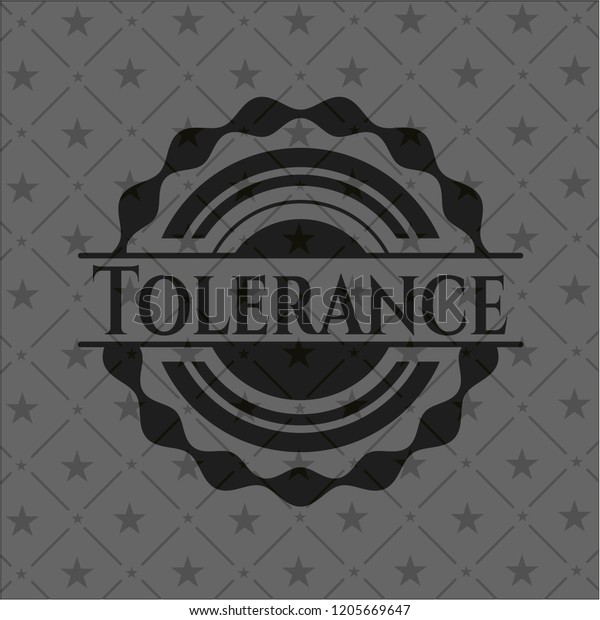 Tolerance Black Emblem Vintage: vector de stock (libre de regalías ...
