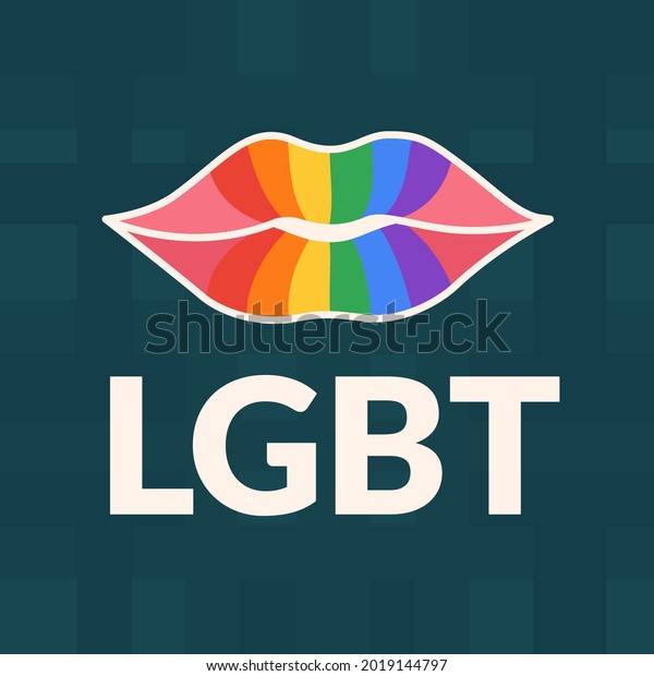 Tolerance Logo Symbol Lips Silhouette On Stock Vector (Royalty Free ...
