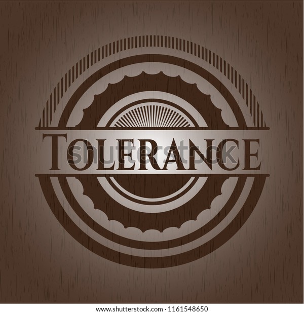 Tolerance Retro Wood Emblem Stock Vector (Royalty Free) 1161548650 ...