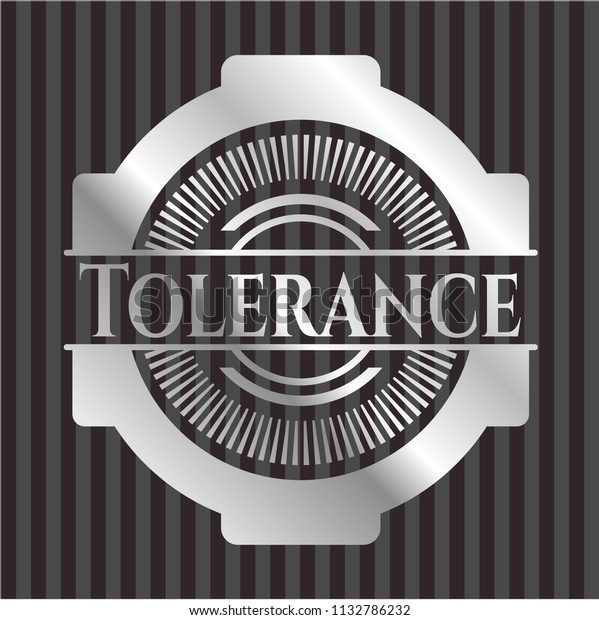 Tolerance Silvery Emblem Badge Stock Vector (Royalty Free) 1132786232 ...