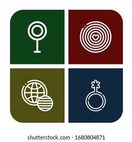 Tolerance Simple Icons Set Contains Such Stock Vector (Royalty Free ...