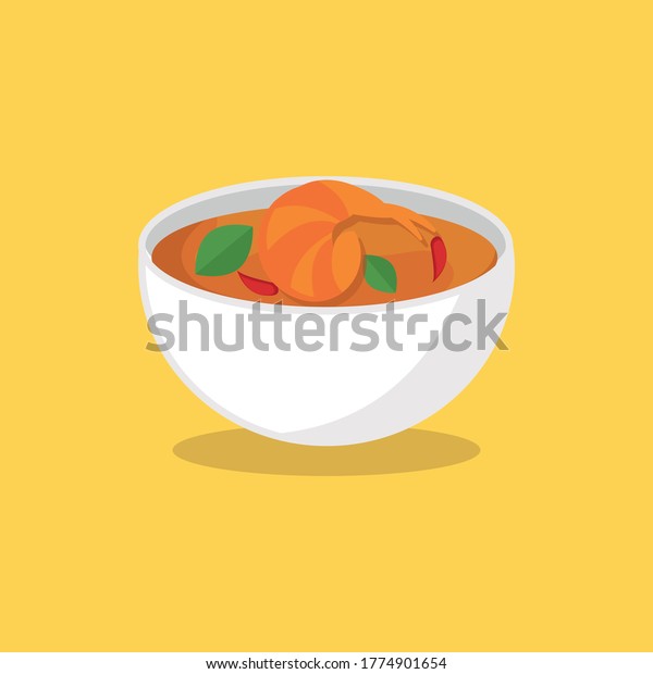 Tom Yum Goong Logo Vector Illustration Stock Vector (Royalty Free ...
