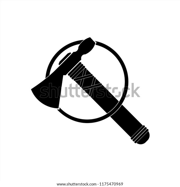 Tomahawk Silhouette Logo Vector Illustration Stock Vector (Royalty Free ...