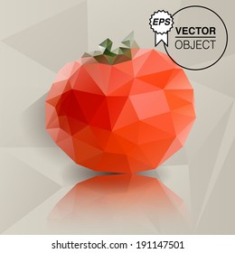 Tomato Abstract Isolated Stock Vector (Royalty Free) 191147501 ...