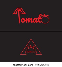 Tomato Logo Vector Icon Design Stock Vector (Royalty Free) 1965625198 ...