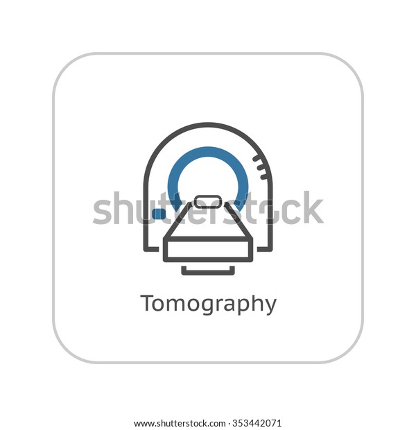 Tomography Icon Flat Design Isolated Illustration Stock Vector (Royalty ...