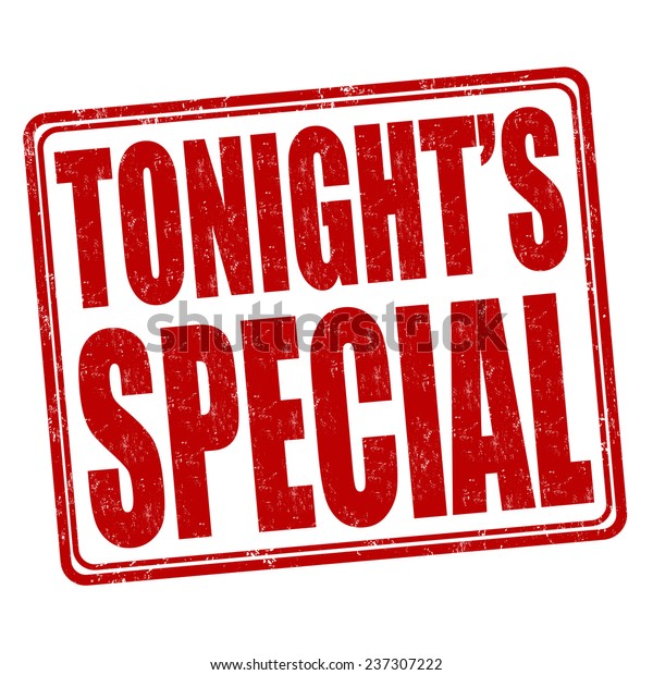 Tonights Special Grunge Rubber Stamp On Stock Vector (Royalty Free ...