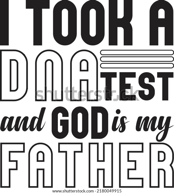 Took Dna Test God My Father Stock Vector (Royalty Free) 2180049915 ...