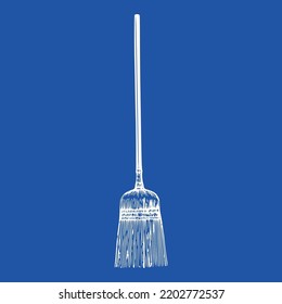 Tool Broom Brush Cleaning Sweep Vector Stock Vector (Royalty Free ...