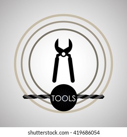 Tool Design Circle Icon Flat Illustration Stock Vector (Royalty Free ...