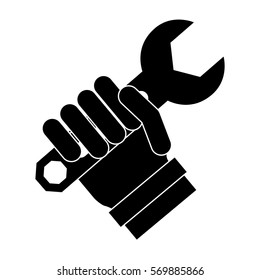 Tool Hand Technical Service Icon Vector Stock Vector (Royalty Free ...