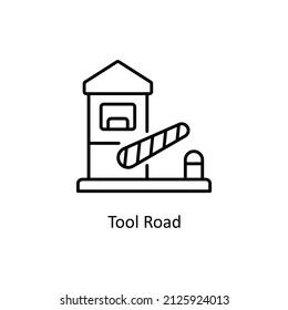 Tool Road Vector Outline Icon Web Stock Vector (Royalty Free ...