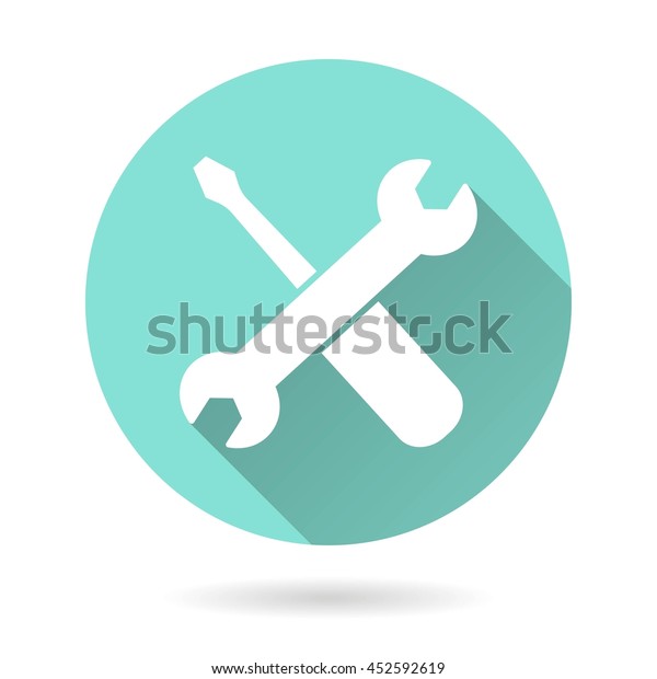 Tool Vector Icon White Illustration Isolated: vector de stock (libre de ...