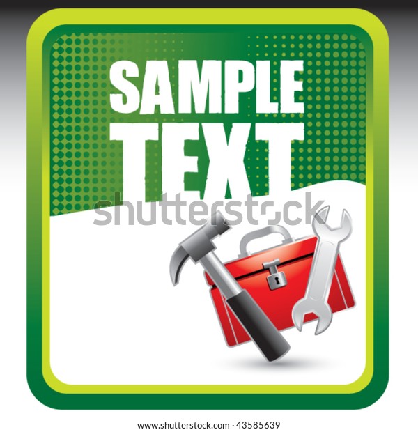 Toolbox Green Banner Stock Vector (Royalty Free) 43585639 | Shutterstock