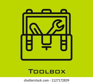 Toolbox Icon Signs Stock Vector (Royalty Free) 1127172839 | Shutterstock