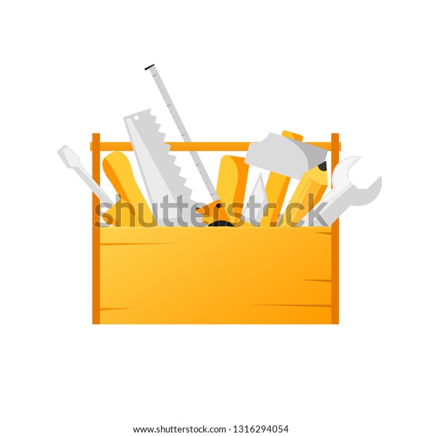 Toolbox Tools Clipart Image Isolated On Stock Vector (Royalty Free ...