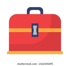 Tools Box Icon On White Background Stock Vector (Royalty Free ...