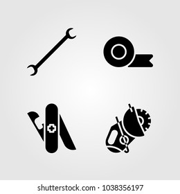 Set Guns Logo Template Stock Vector (Royalty Free) 1211999956
