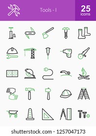 Tools Line Icons Stock Vector (Royalty Free) 1257047173 | Shutterstock