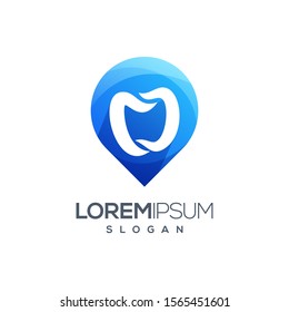 Tooth Gradient Color Logo Design Stock Vector (Royalty Free) 1565451601 ...