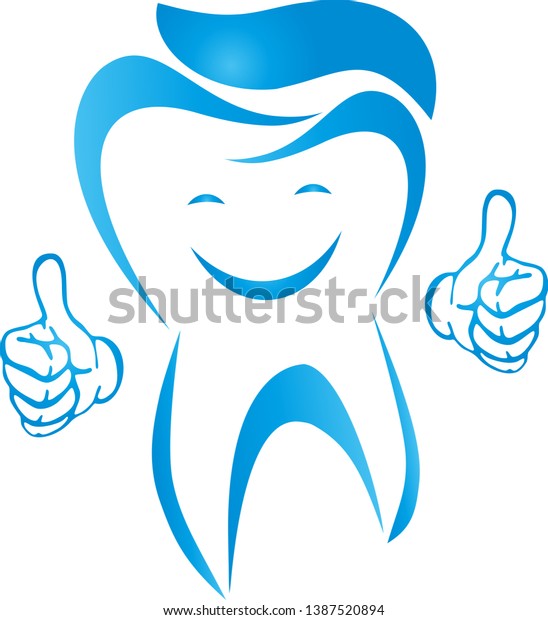 Tooth Hands Smile Logo Stock Vector (Royalty Free) 1387520894 ...