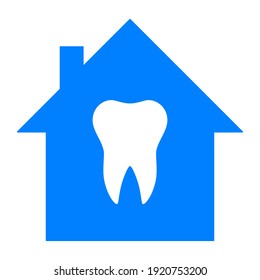 Tooth Home On White Stock Vector (Royalty Free) 1920753200 | Shutterstock