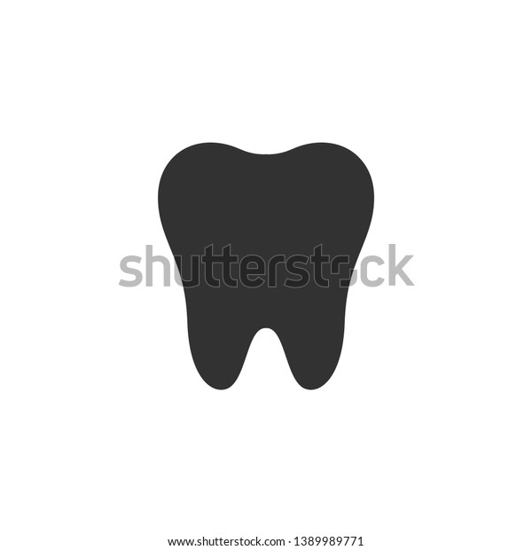Tooth Icon Vector Medical Tooth Symbol Stock Vector (Royalty Free ...