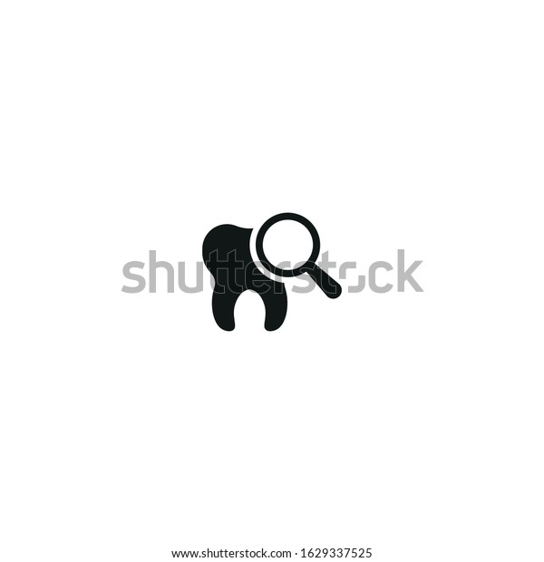 Tooth Inspection Vector Icon On White Stock Vector (Royalty Free ...