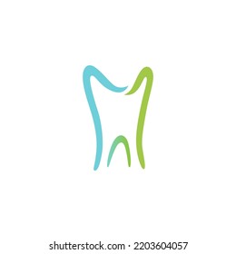 Tooth Logo Illustration Isolated On White Stock Vector (Royalty Free ...