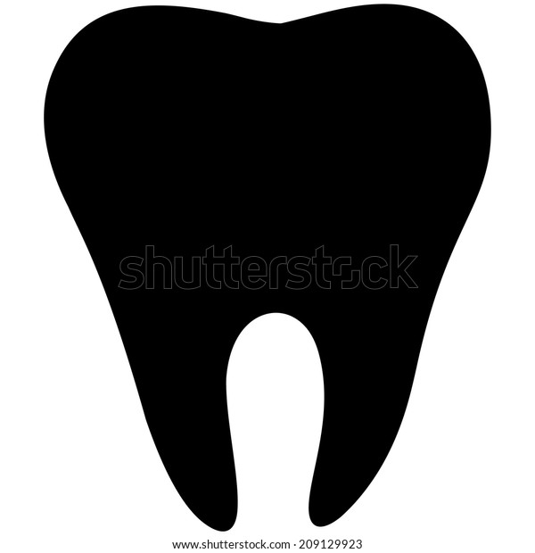 Tooth Silhouette Stock Vector (Royalty Free) 209129923