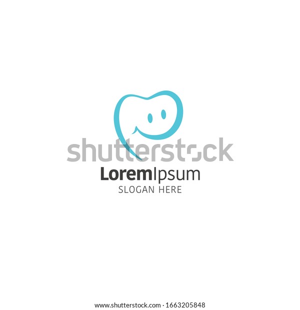 Tooth Smile Logo Design Template On Stock Vector (Royalty Free) 1663205848