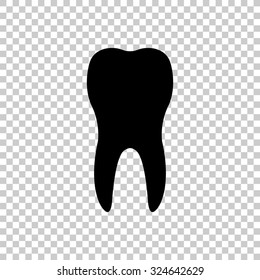 Tooth Vector Icon Black Illustration Stock Vector (Royalty Free ...