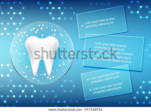 Toothpaste Toothbrushhuman Tooth Dental Infographic Brochure Stock ...