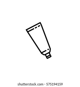 Toothpaste Tube Outline Icon Stock Vector (Royalty Free) 575194159 ...