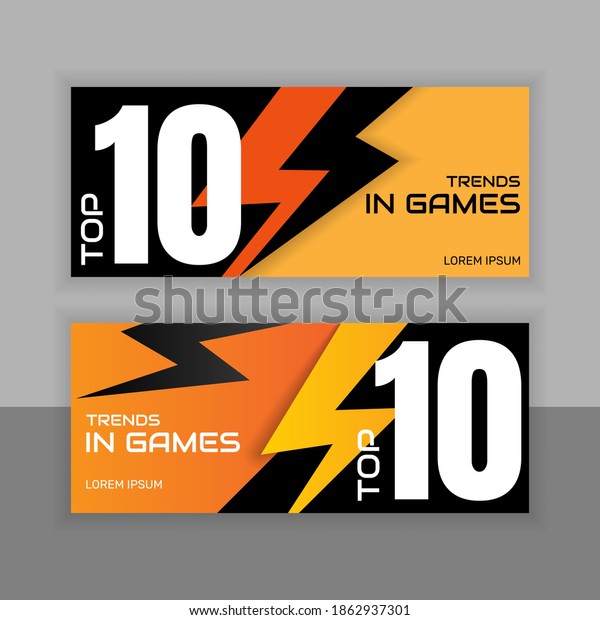 Top 10 Rating Banners Vector Stock Vector (Royalty Free) 1862937301 ...