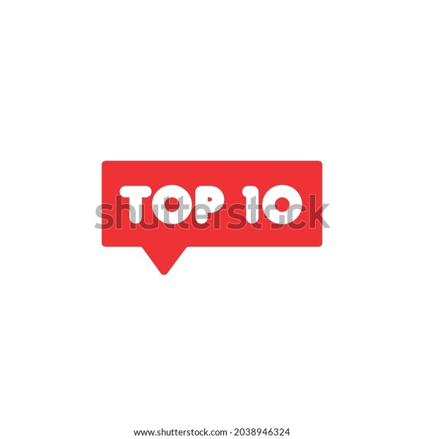 Top 10 Ribbon Top 10 Isolated Stock Vector (Royalty Free) 2038946324 ...